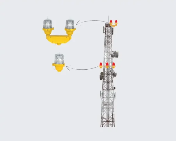 LED Aircraft Warning Lights for Telecom Towers