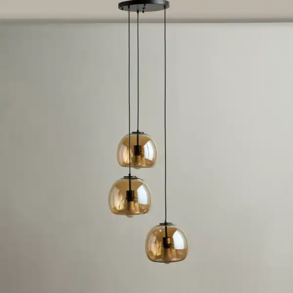Modern Glass Cluster Pendant Light – E27 LED Fixture